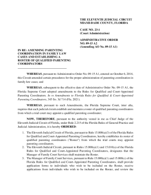 Fillable Online Administrative Orders of The Chief Judge Fax Email ...