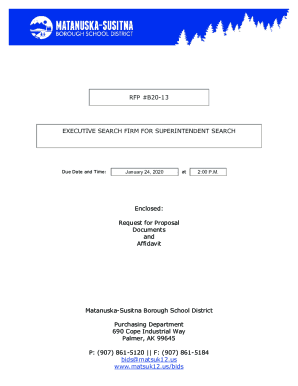 Fillable Online RFP B20-13 Form.pdf Fax Email Print - pdfFiller