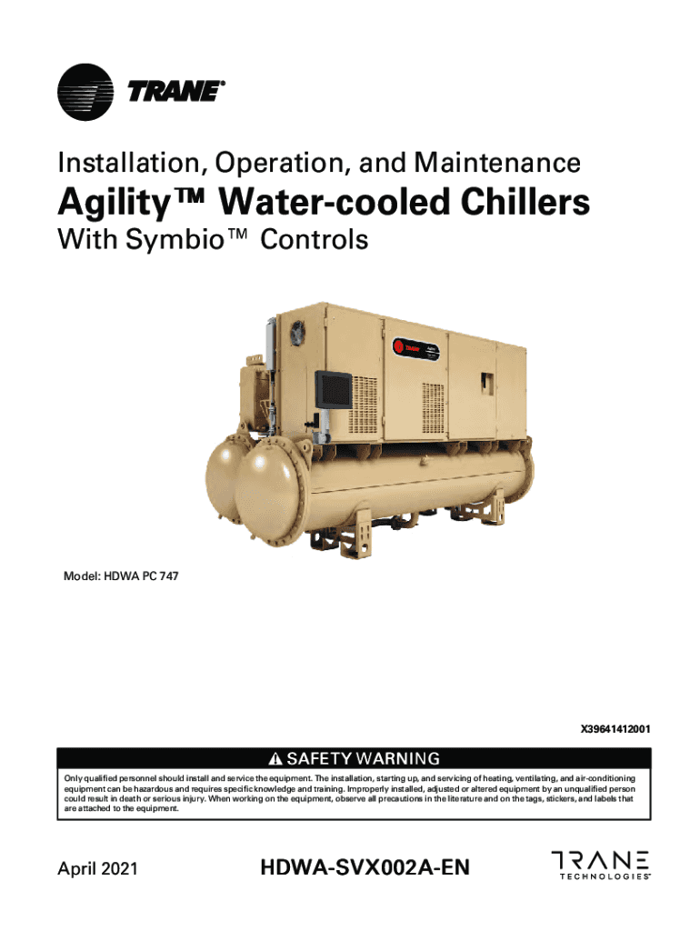 Fillable Online YVAA Style B Air-Cooled Screw Liquid Chillers With ...