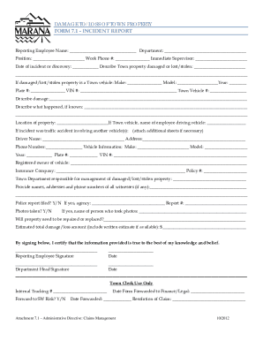 Fillable Online Property Loss Damage Form Fax Email Print - pdfFiller