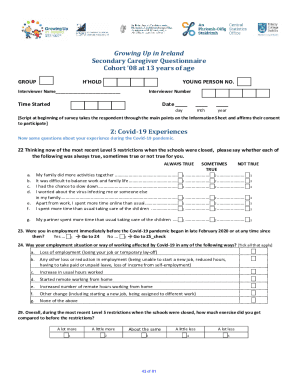 Fillable Online Interviewing children and young people in Growing Up in ...
