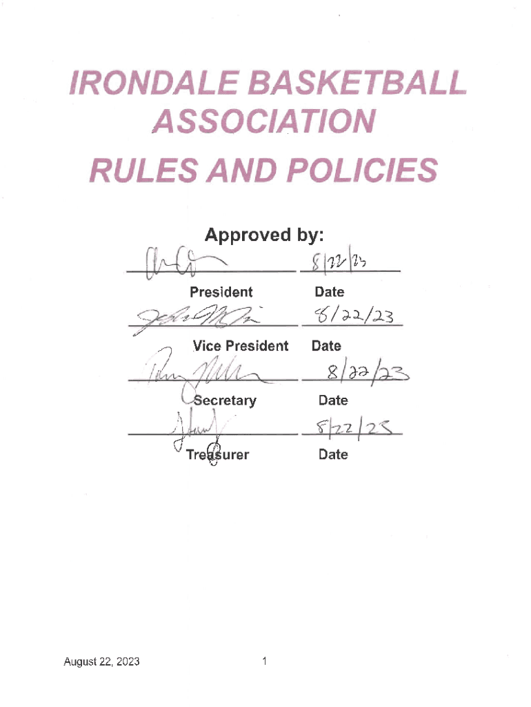 Fillable Online IBA Rules and Policies Fax Email Print - pdfFiller