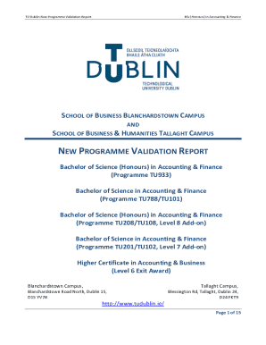 Fillable Online Programme Validation Report Template Fax Email Print - pdfFiller