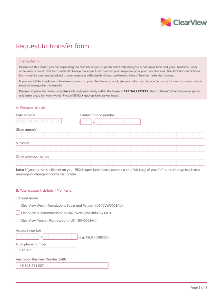 Fillable Online Benefit access form, GESB Super and West State Super ...
