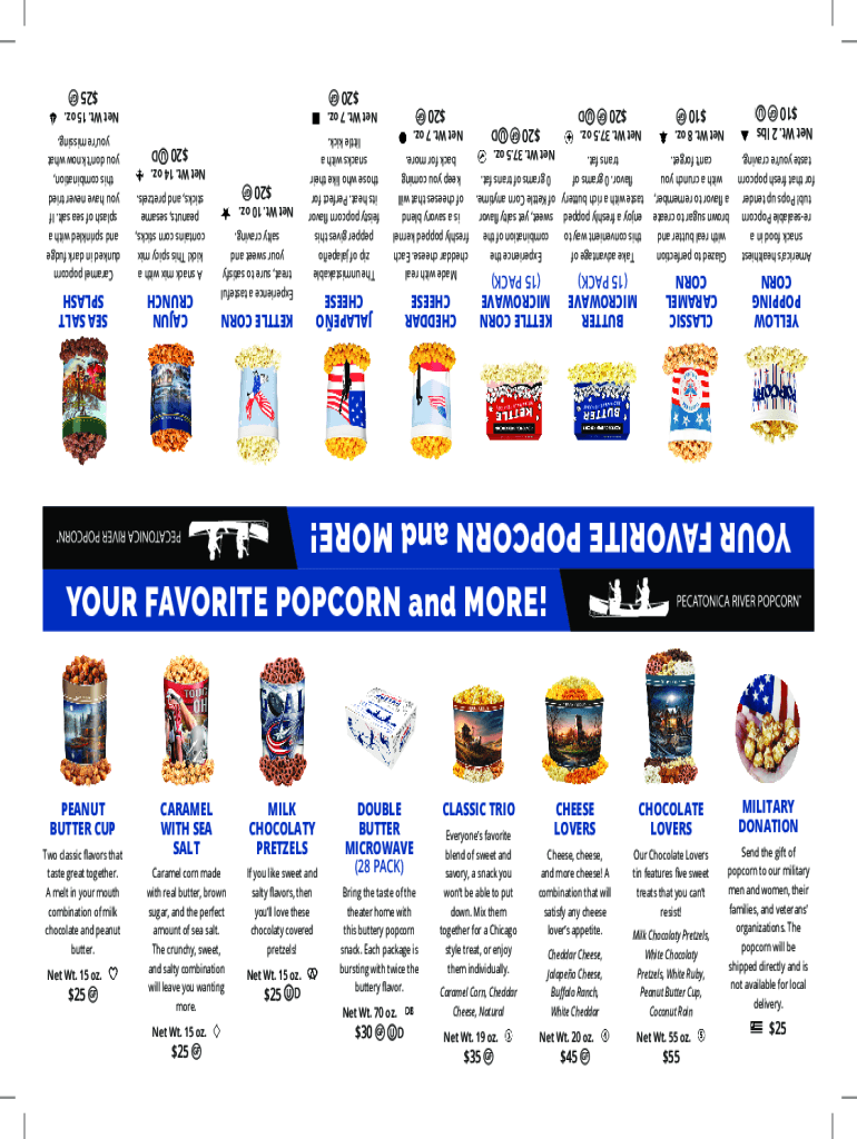 Fillable Online YOUR FAVORITE POPCORN and MORE! ... Fax Email Print ...