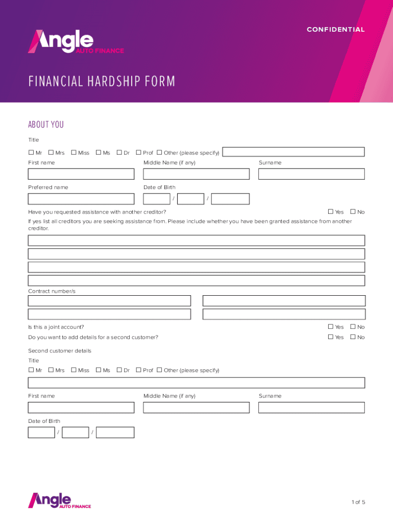 Fillable Online 62017 AAF Financial Hardship Form. 62017 AAF Financial ...