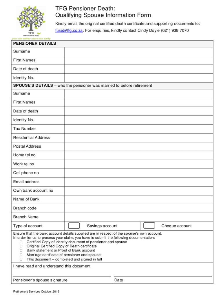 Fillable Online TFG Retirement Fund Fax Email Print - pdfFiller
