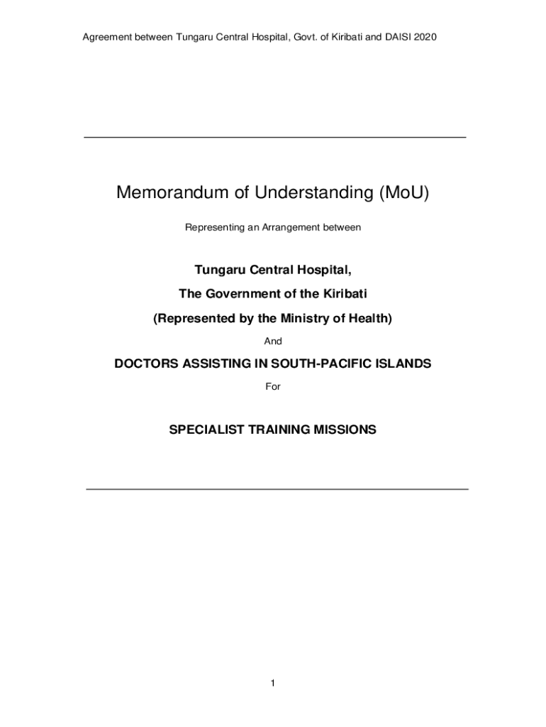 Fillable Online Ministry of Health & Medical Services Tungaru Central ...