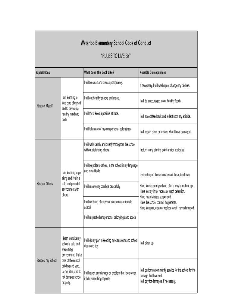 Fillable Online OLD WES Code of Conduct Fax Email Print - pdfFiller