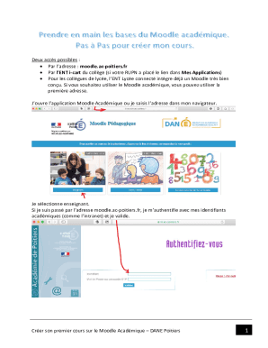 Remplissable En Ligne tuto premier pas pour crer un cours avec Moodle-prof.docx Faxer Email ...