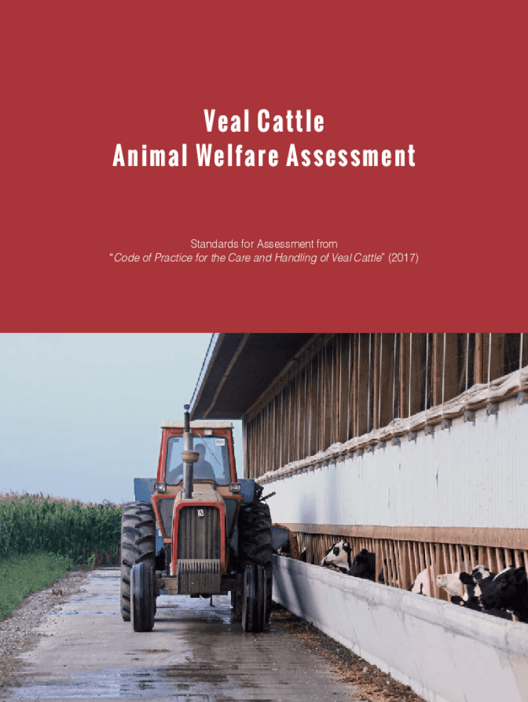 Fillable Online Welfare Assessment in Calves Fattened According to the ...