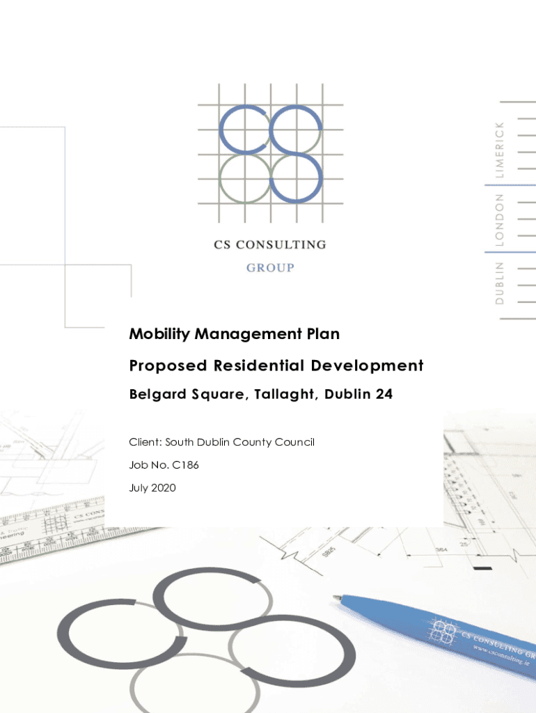 Fillable Online Mobility Management Plan. Proposed Residential ...