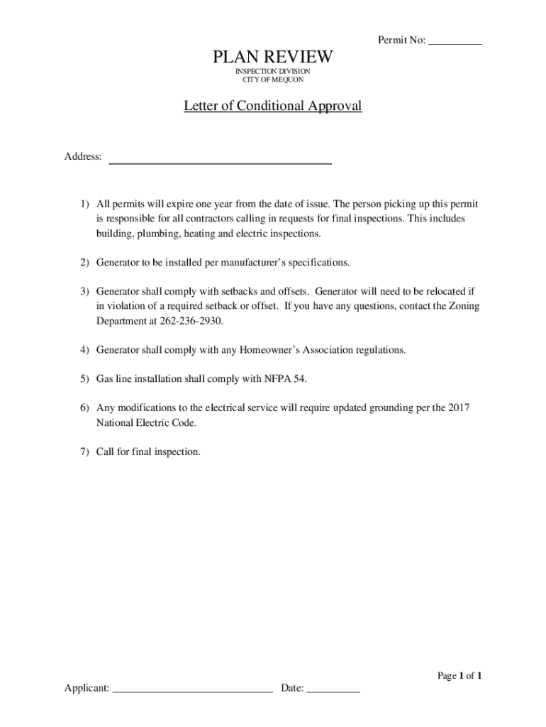 Fillable Online PLAN REVIEW - City of Mequon Fax Email Print - pdfFiller