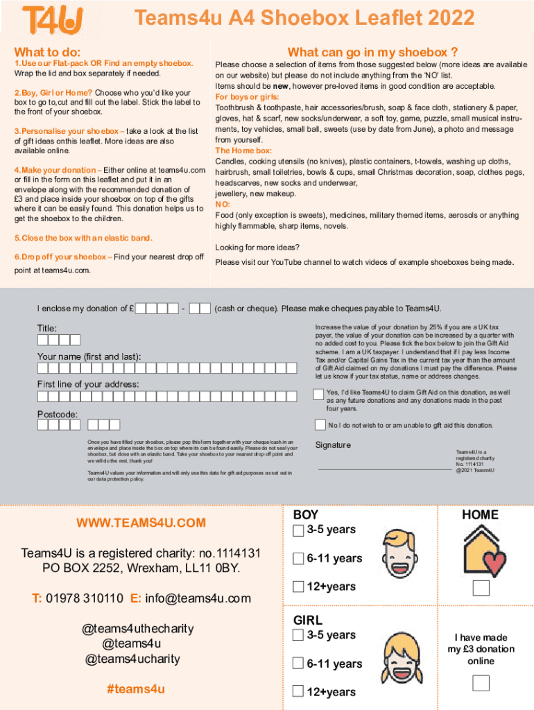 Fillable Online How to wrap a shoebox and lid separately Fax Email ...