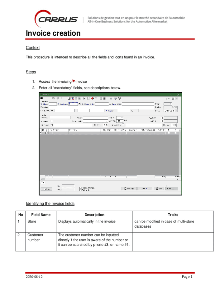 Fillable Online Set Up Your Invoice Template(s) Fax Email Print - pdfFiller