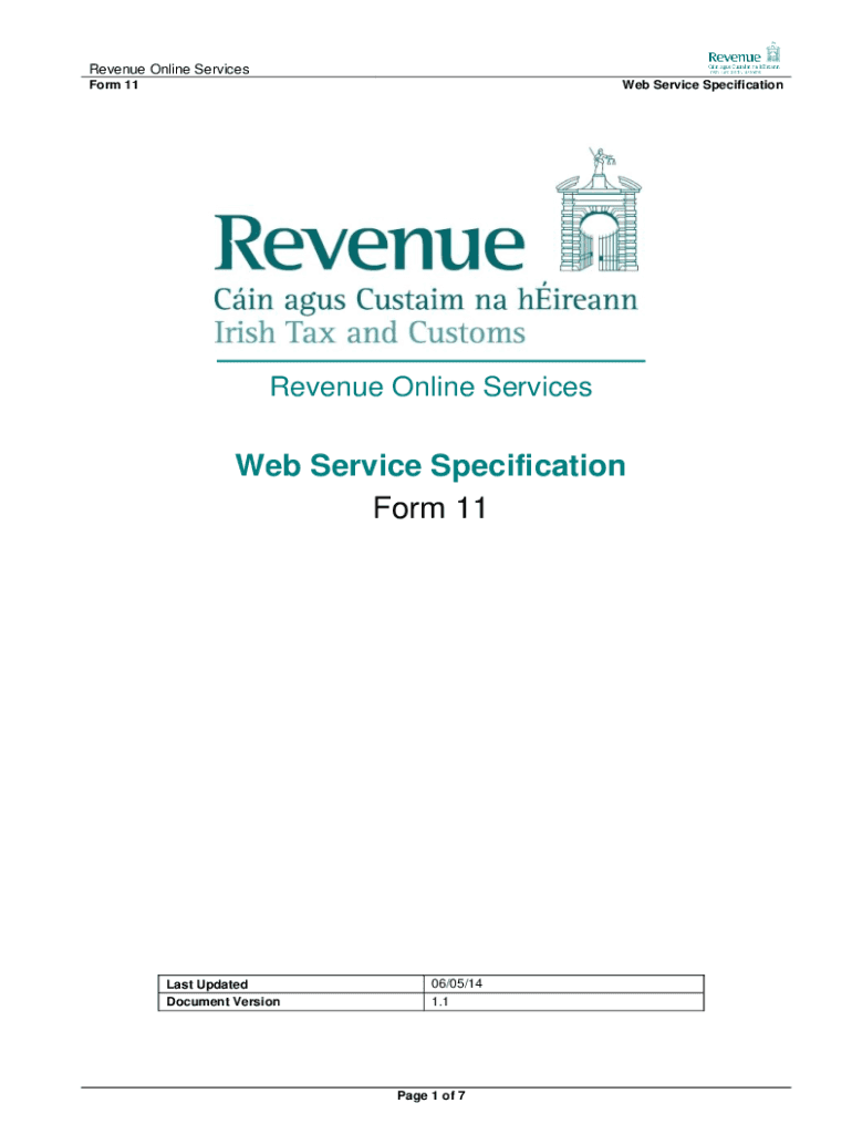 Fillable Online notes on the form 11 schema for the tax year january ...