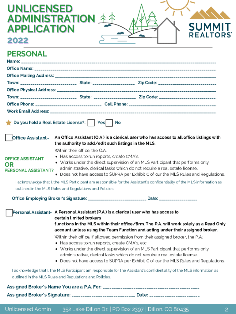 Fillable Online Triad MLS Unlicensed Assistant Request Policy Fax Email Print - pdfFiller