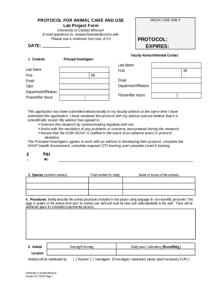 s, Instructions, & Samples for Animal Care Doc Template | pdfFiller