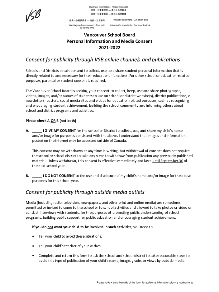 Fillable Online Personal Information and Media Consent Request for CASL ...