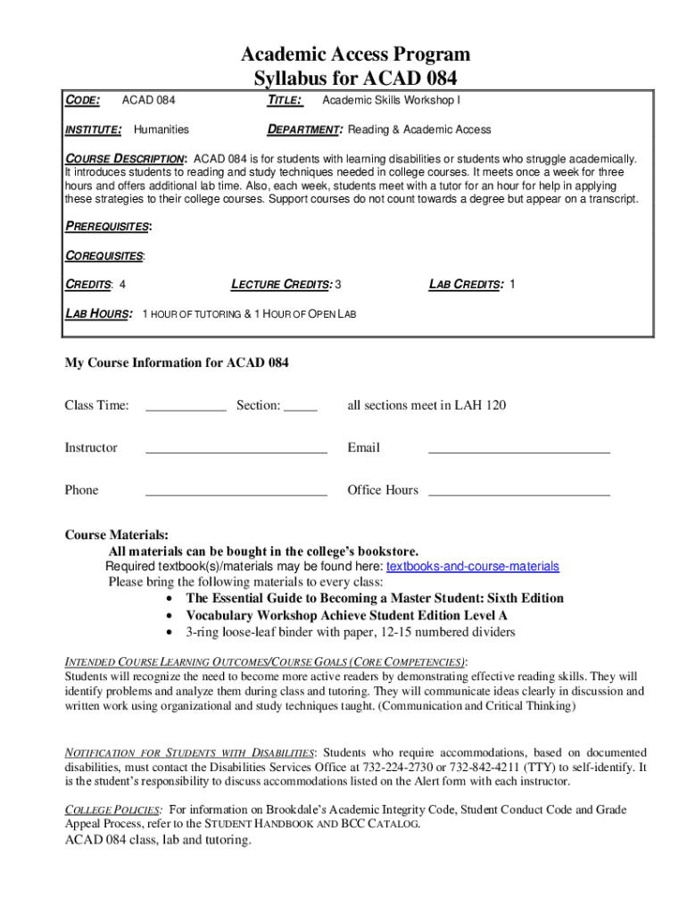 Fillable Online Academic Coaching and Career Enhancement for Student ...