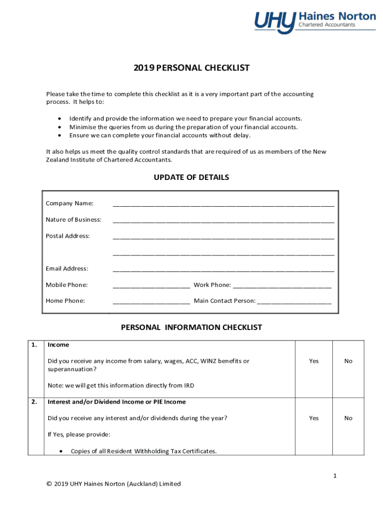 Fillable Online Overview of the Inspection Checklist Process Fax Email ...