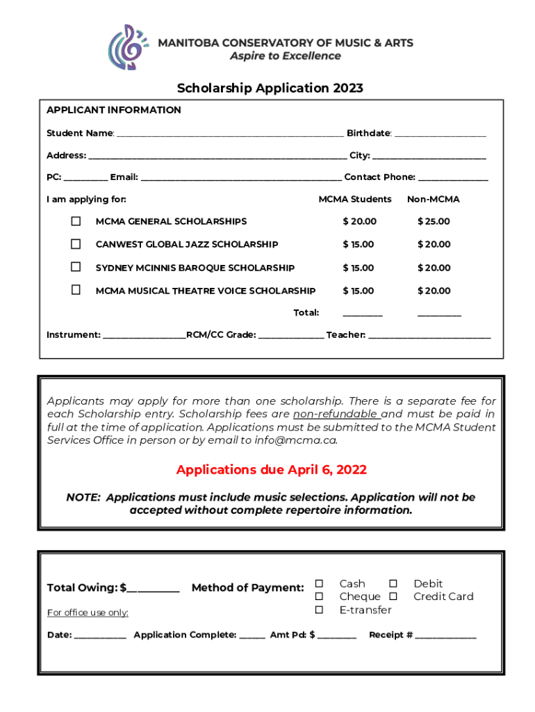 Fillable Online NVC : Scholarships Fax Email Print - pdfFiller