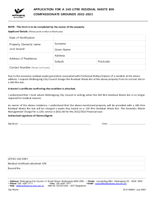 Fillable Online Request Waste and Recycling Bins or Containers Fax ...