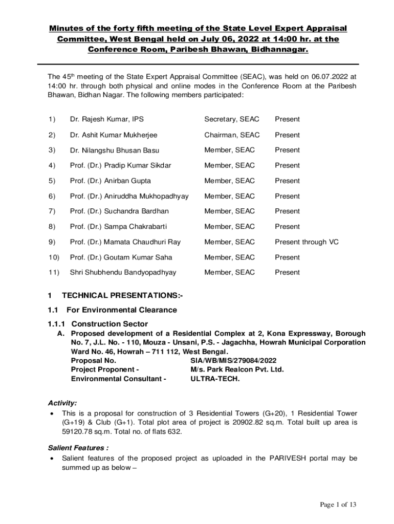 Fillable Online ENVIRONMENT CLEARANCE (Notifications) Fax Email Print ...