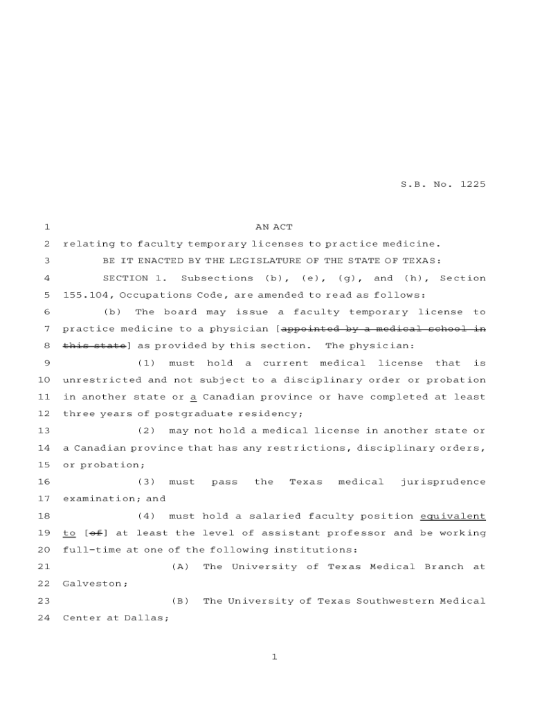 Fillable Online OCCUPATIONS CODE CHAPTER 155. LICENSE TO ... Fax Email Print - pdfFiller