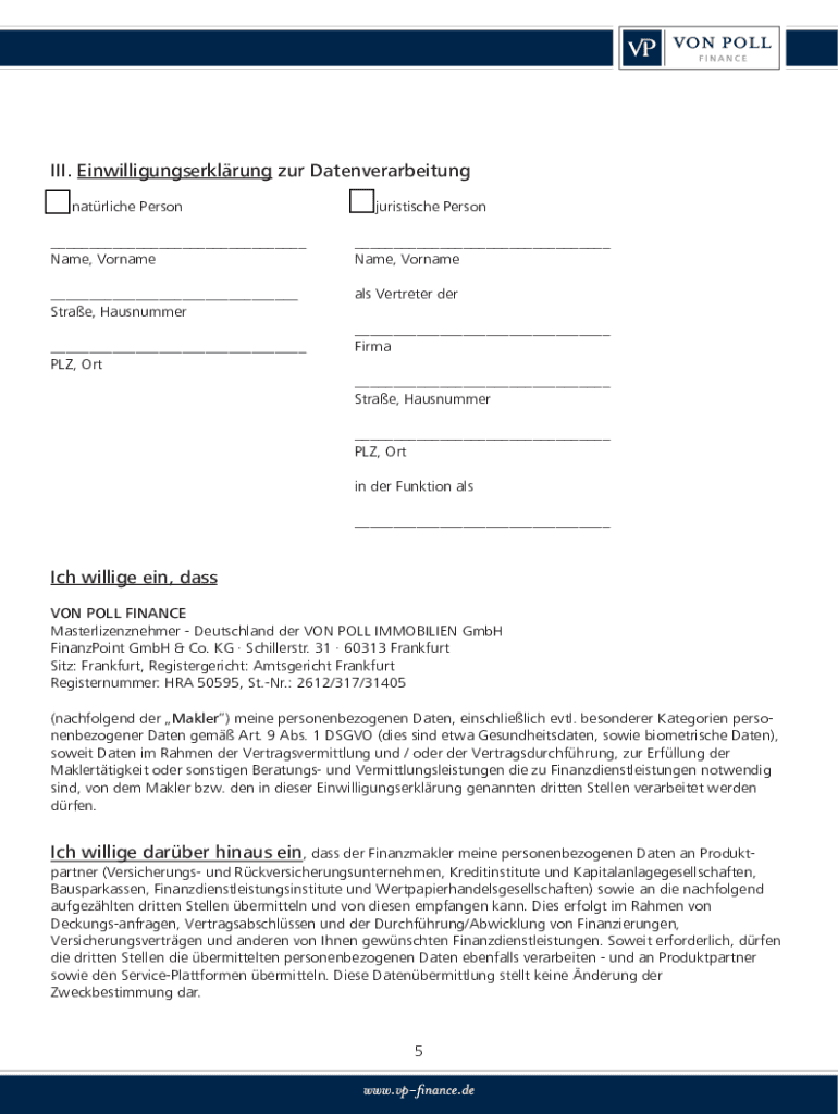 Ausfüllbar Online Datenschutzhinweise und Einwilligung in die ... Fax ...