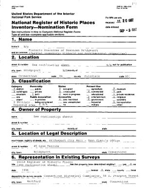Fillable Online Historic-Resources of Downtown Bridgeport Fax Email Print - pdfFiller