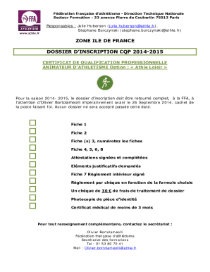Remplissable En Ligne Fdration franaise dathltisme - Direction Technique Nationale Faxer Email ...