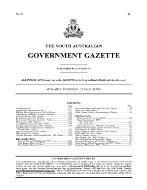 Fillable Online government gazette. Fax Email Print - pdfFiller