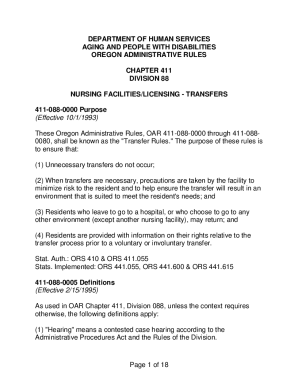 Fillable Online Chapter 411 - DEPARTMENT OF HUMAN SERVICES ... Fax ...