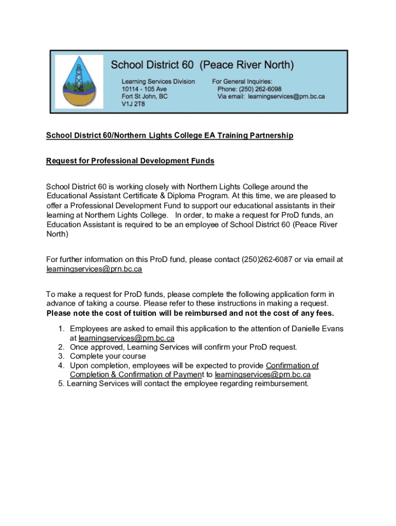 Fillable Online Program: Education Assistant Certificate Fax Email ...