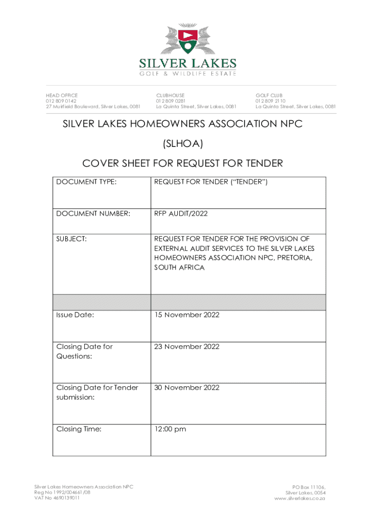 Fillable Online Tender-Audit-services-Final.pdf Fax Email Print - pdfFiller