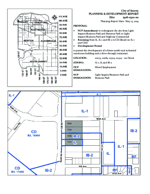 Fillable Online Planning & Development Report File: 7918-0320-00 Fax Email Print - pdfFiller