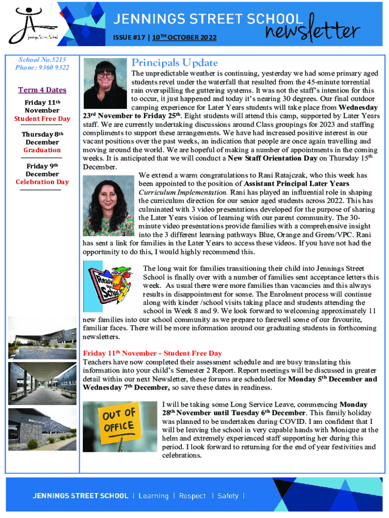 Fillable Online Acting Principals Update Fax Email Print - pdfFiller