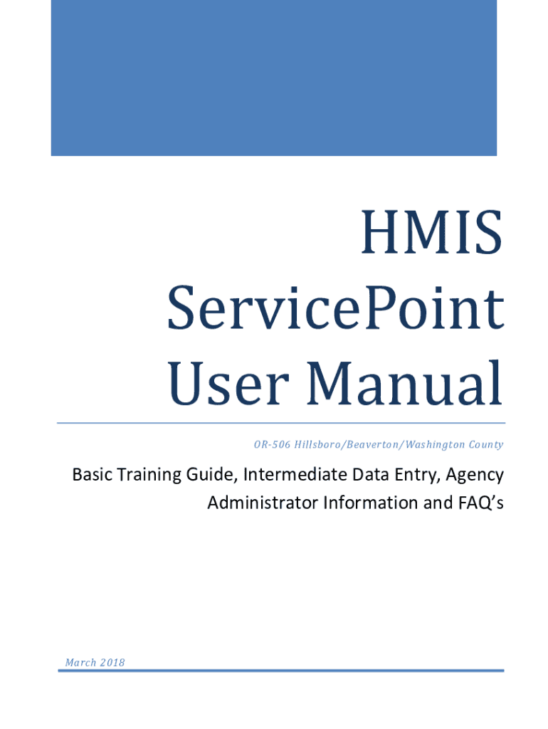 Fillable Online BASIC DATA ENTRY IN SERVICE POINT Training Manual ... Fax Email Print - pdfFiller