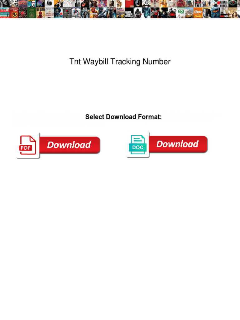 Fillable Online Tnt Waybill Tracking Number. Tnt Waybill Tracking ...