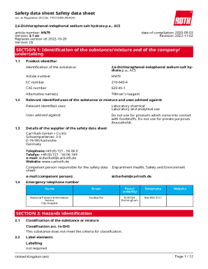Fillable Online 2,6-Dichlorophenol-indophenol sodium salt hydrate Fax ...