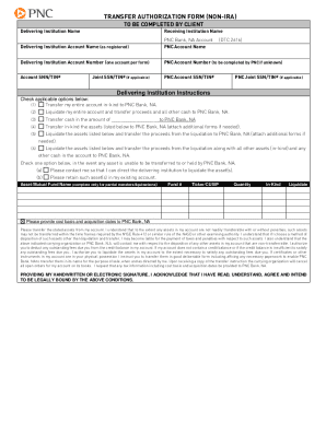 Fillable Online Asset Collection: Transfer Authorization Form Fax Email ...