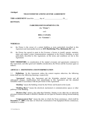 Fillable Online Basic Agreement Template (contains fill-ins). POP Site ...