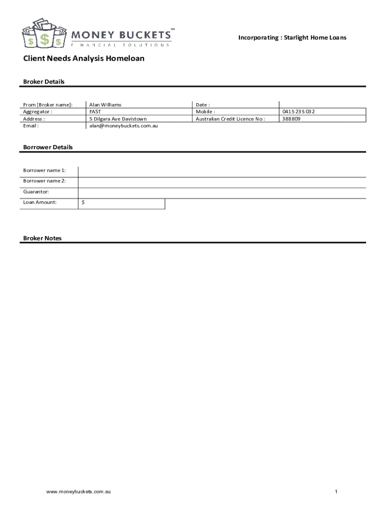 Fillable Online Preparing for a Home Loan The Plan Towards ... - Money ...