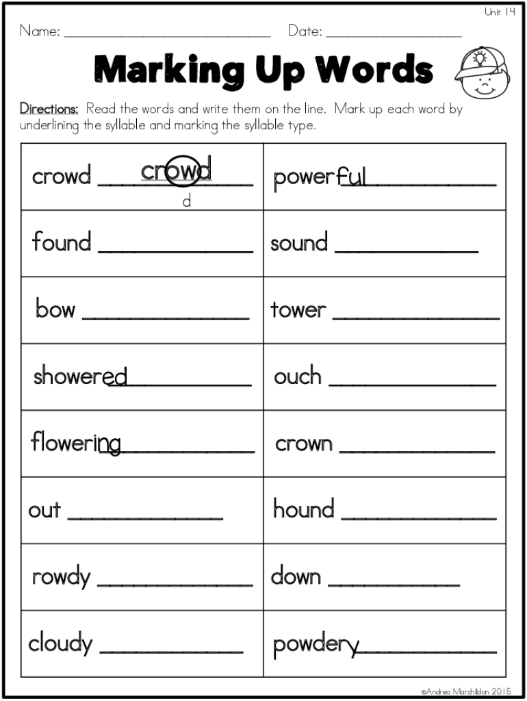 Fillable Online How teaching stu dents to mark-up words improve2s their ...