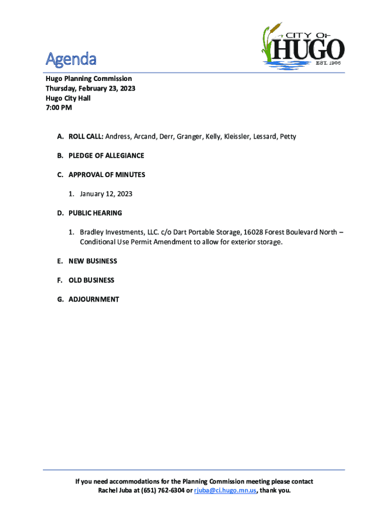 Fillable Online Building Permits and Related Information - City of Hugo ...