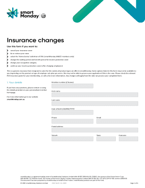 Fillable Online Protect - Cancellation of cover form Fax Email Print ...