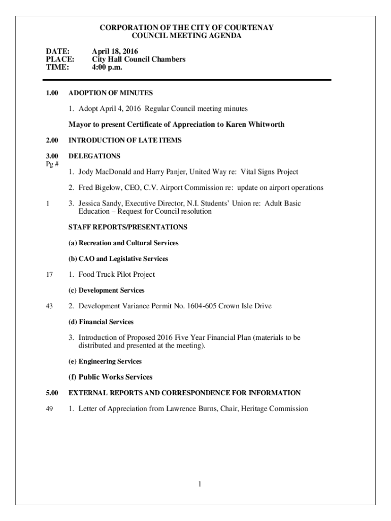 Fillable Online Mayor to present Certificate of Appreciation to Karen ...