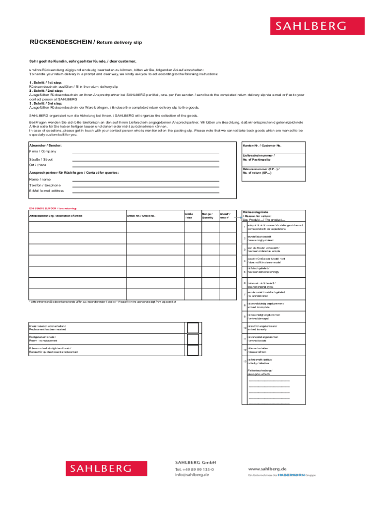 Ausfüllbar Online Replace a Missing Packing Slip - Amazon Customer ...