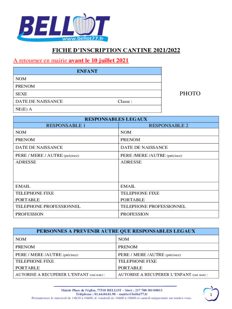 Remplissable En Ligne FICHE D' INSCRIPTION INDIVIDUELLE Anne scolaire Fax Email Imprimer - pdfFiller